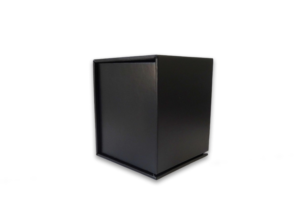 Large Plain Flip Top Candle Box -Black | Luxury Candle Supplies