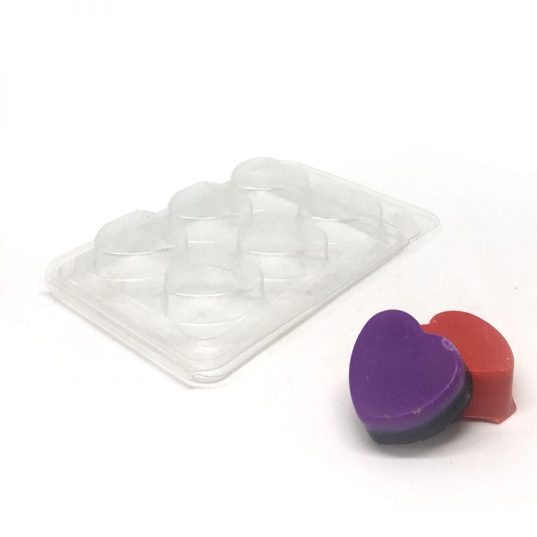 Wax Melt Clam Shells Black – Cubes (12 Cavities) - Luxury Candle Supplies