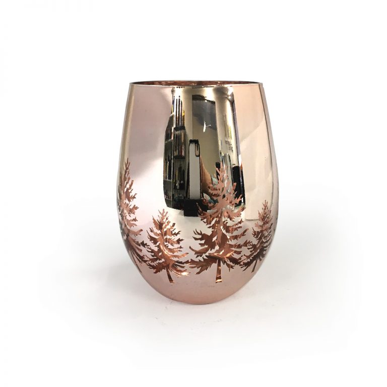 Renee Jar – Christmas Trees Rose Gold - Luxury Candle Supplies