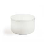 Flat Standley Tin – Matte White (S.1) - Luxury Candle Supplies