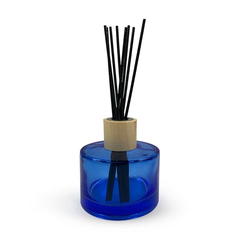 200ml DIffuser – Gloss Blue with Timber Cap (S.14) - Luxury Candle Supplies