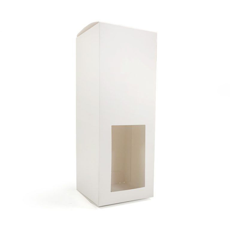 Tall Diffuser Windowed Flat Pack – White - Luxury Candle Supplies