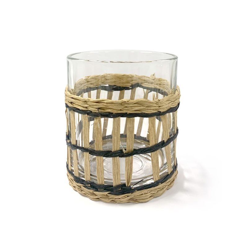 Large Vogue Jar – Rattan Black(S3M) - Luxury Candle Supplies
