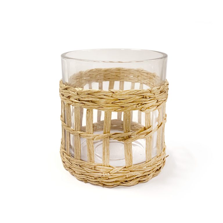 Large Vogue Jar – Rattan Natural - Luxury Candle Supplies