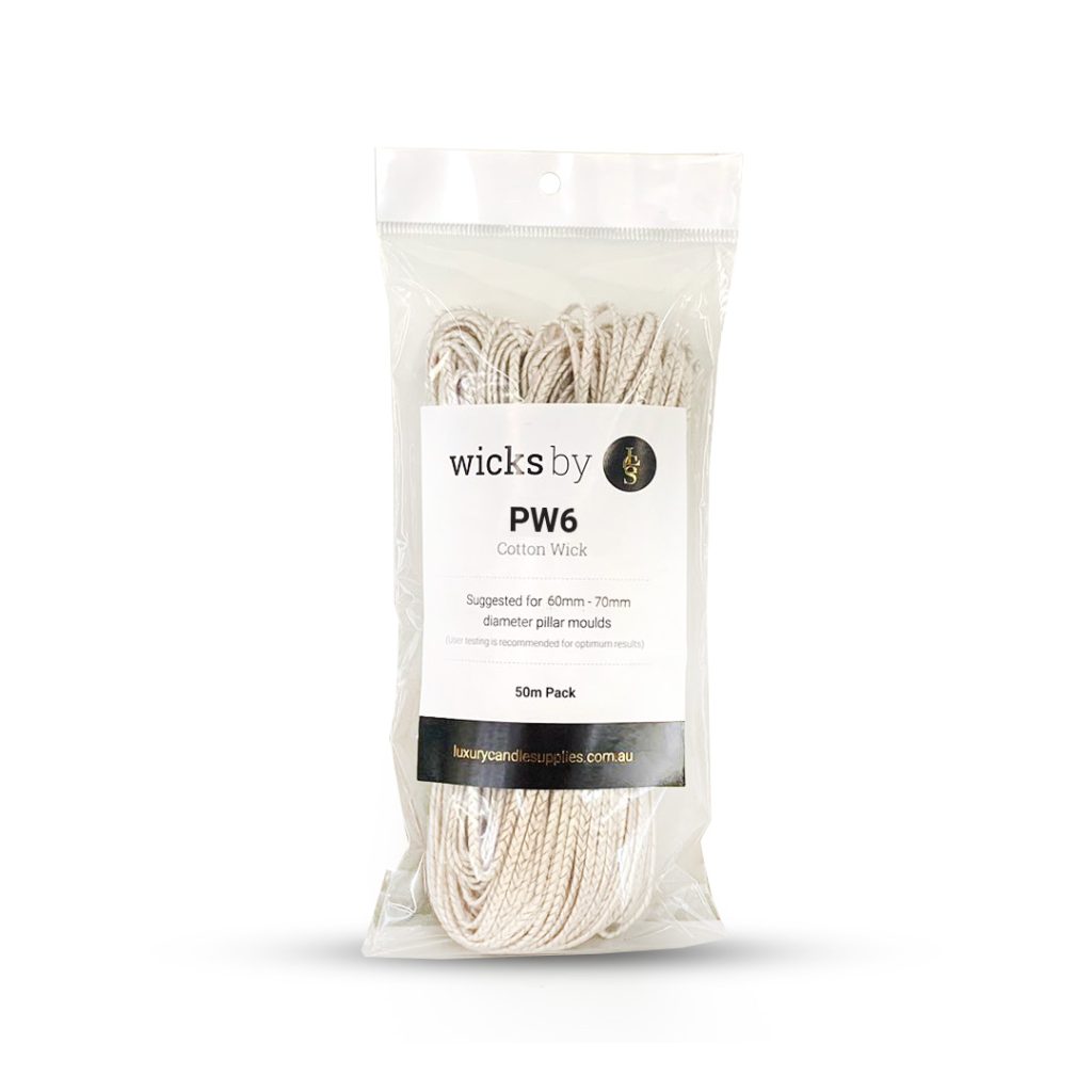 Pillar Wicks – PW6 – 50m Pack - Luxury Candle Supplies
