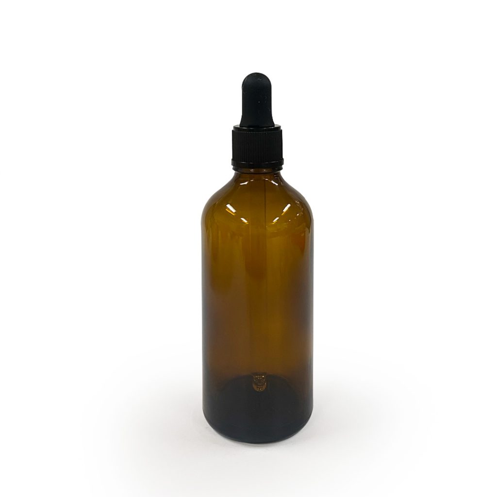 100ml Glass Dropper Bottle – Amber + Glass Dropper - Luxury Candle Supplies